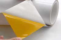 China OEM Service Anti Static Label Material Matte White 2Mil Polyimide With Mesh Check Base for sale