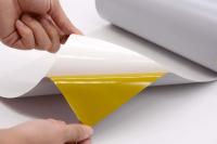 China Matte Gray Anti Static Label Material 1 Mil Permanent Adhesive Polyimide With Glassine for sale