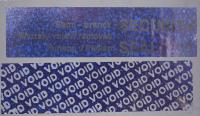 China 95um 2mil Glossy Blue Semi Transfer Temper Proof Sticker for sale