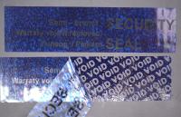 China 95um 2mil Glossy Blue Semi Transfer Temper Proof Sticker for sale