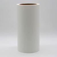 China 2Mil Polyester Label Material Mattte White Permanent Adhesive With Glassine for sale