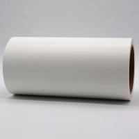 China 2Mil Polyester Label Material Mattte White Permanent Adhesive With Glassine for sale