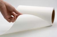 China 2Mil Polyester Label Material Mattte White Permanent Adhesive With Glassine for sale