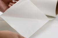 China 2Mil Polyester Label Material Mattte White Permanent Adhesive With Glassine for sale
