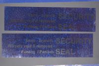 China 95um 2mil Glossy Blue Semi Transfer Temper Proof Sticker for sale
