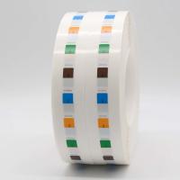 China 10*20-10mm Adhesive Cable Labels Multicolor Matte Translucent Water Resistant Vinyl Cable Label for sale
