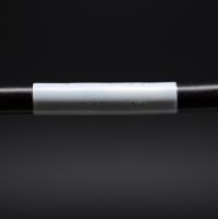 China 25*35mm Cable Adhesive Label 1mil White Matte Translucent Water Resistant Vinyl Cable Label for sale