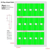 China Custom A4 Printable Cable Labels for Industrial Network Stickers for sale