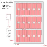 China Custom A4 Cable Labels for Network and Industrial Use for sale