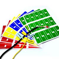 China Custom A4 Cable Labels for Network Power Supply Printing for sale