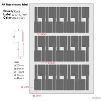 China Custom A4 Cable Label Stickers for Industrial Use for sale