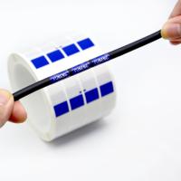 China Custom Waterproof Cable Labels Strong Adhesive Industrial Use for sale