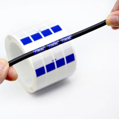 China Custom Waterproof Cable Labels Strong Adhesive Industrial Use for sale