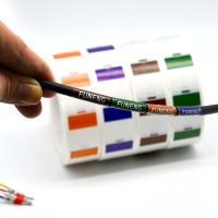 China Custom Waterproof Cable Labels Strong Adhesive Industrial Use for sale