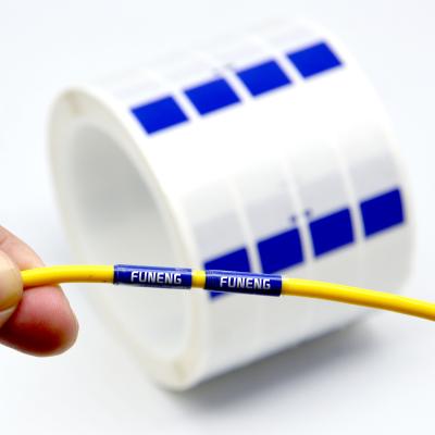 China Custom Waterproof Cable Labels with Strong Adhesive for sale