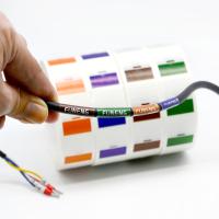 China Custom Waterproof Cable Labels with Strong Adhesive for sale