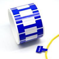 China Custom Industrial Cable Labels Waterproof UV Resistant Vinyl for sale