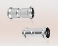 China Industrial Stainless Steel Press Pipe Fittings SS304 SS316L Straight Connector DN15-100 1.6MPa for sale