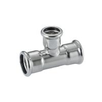 China SS304 316L Industrial Tee Stainless Steel Press Fittings DN15-100 1.6MPa for Water Gas Pipe for sale