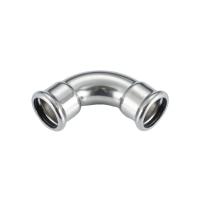 China 316L 304L 304 M Profile Stainless Steel Press Pipe Fitting 45 Degree Elbow DN15-100 for sale
