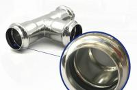 China Stainless Steel 304 316L Press Fitting Reducing Tee EN10312 Sch10 DN15-100 1.6MPa for sale
