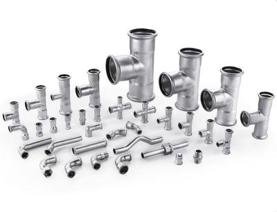 China SS304 316L Reducing Coupling Stainless Steel Press Fitting DN15-100 1.6MPa for sale