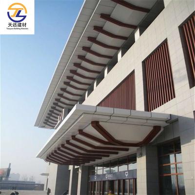 China C-Shaped Aluminum Ceiling Strip 300mm with Wood Grain Finish, 0.6-1.2mm Thickness for Interior/Exterior Applications for sale