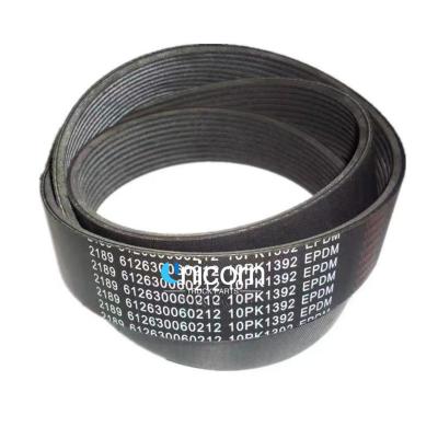 China 612630060212 10PK1392 Weichai Engine WP12 WP13 WP10H WP10 Belt Multi Wedge Belt 612630060212 for sale
