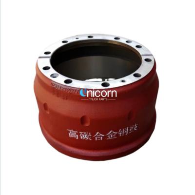 China DZ9112340277 Shaanxi Automobile Xuande Rear Brake Drum Truck Brake Systems Component High Performance Rear Basin Brake for sale