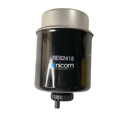 China RE62418 T19044 P551423 High-Quality  Fuel Filter Element for Diesel Generator Sets with Iron and Filter Paper Construction for Tractor Excavator Applications for sale
