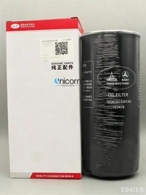 China High-quality Truck and Automotive Parts Oil Filter 160605010014A Is Suitable for Sinotruk Howo Spare Parts in China for sale