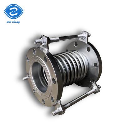 China Flanged Expansion Bellows Rubber Wastewater Waste Gas Round Head Flanged Bellows for sale
