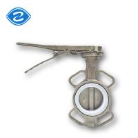 China PN10 PN16 Class 150/10K ductile iron butterfly valve Carbon Steel PTFE Lining for sale