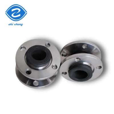 China JIS EPDM Rubber Flange Single Sphere Expansion Joint Elastic DIN Flanged Drilling for sale