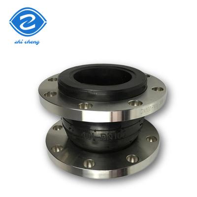 China Round Single Sphere Expansion Joint Rubber DN25 DN3000 Flange Stainless Steel 304 316L for sale
