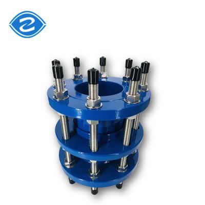 China Blue Epoxy Coated Carbon Steel Dismantling Joint with Double Flange Ends DN25-DN3000mm for Piping Systems for sale