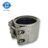 China 2 Inch Pipe Repair Clamp For Elbow Round Head Equal 304 Stainless Steel Pipe Connector for sale
