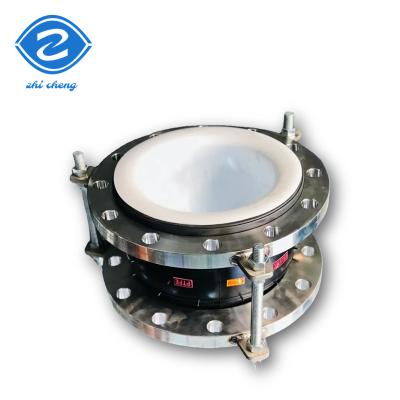China 6 Inch 4 Inch Ptfe Lined Rubber Expansion Joint WRAS Ss304 Chemical Pipeline Flexible for sale