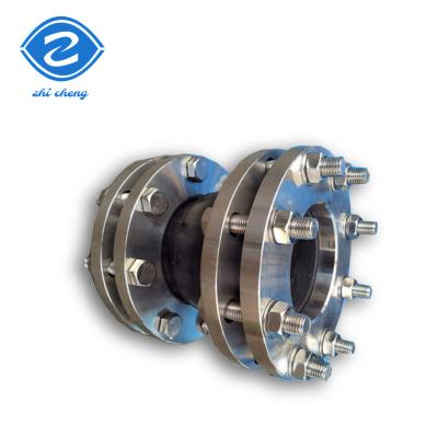 China Stainless Steel Opposite Flange Rubber Expansion Joints for -15C-80C Temperature Range for sale