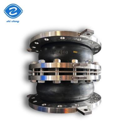 China Flexible Connector Coupling Pipeline Ss304 Or Carbon Steel ANSI 150LBS Flange Bellows Rubber Expansion Joint Customized for sale
