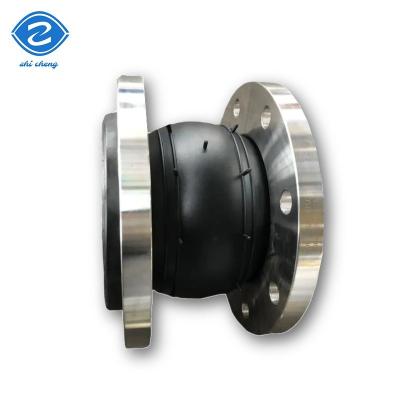 China Rubber Expansion Bellows Compensator DN450 DN100 Ball Connector Epdm Single Flange Sphere Bellow Flexible Expansion Rubber Joint for sale