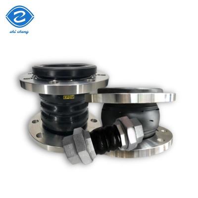 China ANSI Carbon Steel Single Sphere Flanged Flexible Rubber Compensator Expansion Joint Epdm Nbr Connector Flexible Bellow Compensator Expansion Joint for sale