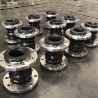 China Double Sphere Rubber Expansion Joint EPDM Elastomer, Carbon Steel Flanged, ANSI 150LB DIN PN16 Flexible Rubber Joint for sale