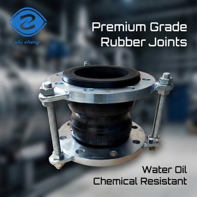 China Twin Sphere Rubber Expansion Joint For Water Media Limit Tie Rods Pressure Booster Rings for sale