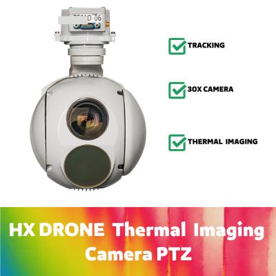 China HXTS01D 30X Zoom UAV Drone Thermal Camera Pod UAV Laser Ranging Tracking Gimbal PTZ System for sale