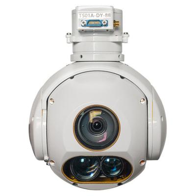 China 800g Weight  Infrared Laser Ranging Drone Gimbal Pod 8KM Recognition Distance HXTS01A for sale