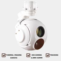 China 360deg Continuous Rotary Drone Camera Pods 3 Axis Detectable 8µM~14µM Wavelength HXTS01CT for sale