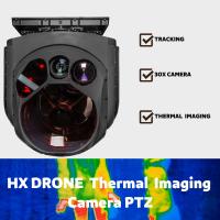 China High Precision EO RI Gimbal Infrared IR Camera Drone 110KG 20KM UAV Gimbal PTZ HXTS80 Black for sale