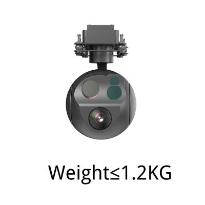 China 1.2KG Weight 30X Optical Zoom Tracking PTZ Drone Pod 640×512 Thermal Resolution HXDC130P for sale