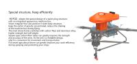 China 4 Axis 4 Rotors 4L Gasoline Tank Hybrid Drone UAV Agricultural Spraying Pest Control HXF22 for sale